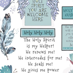 Holy Spirit Bible Journal Page: Christian Printable (digital Download ...