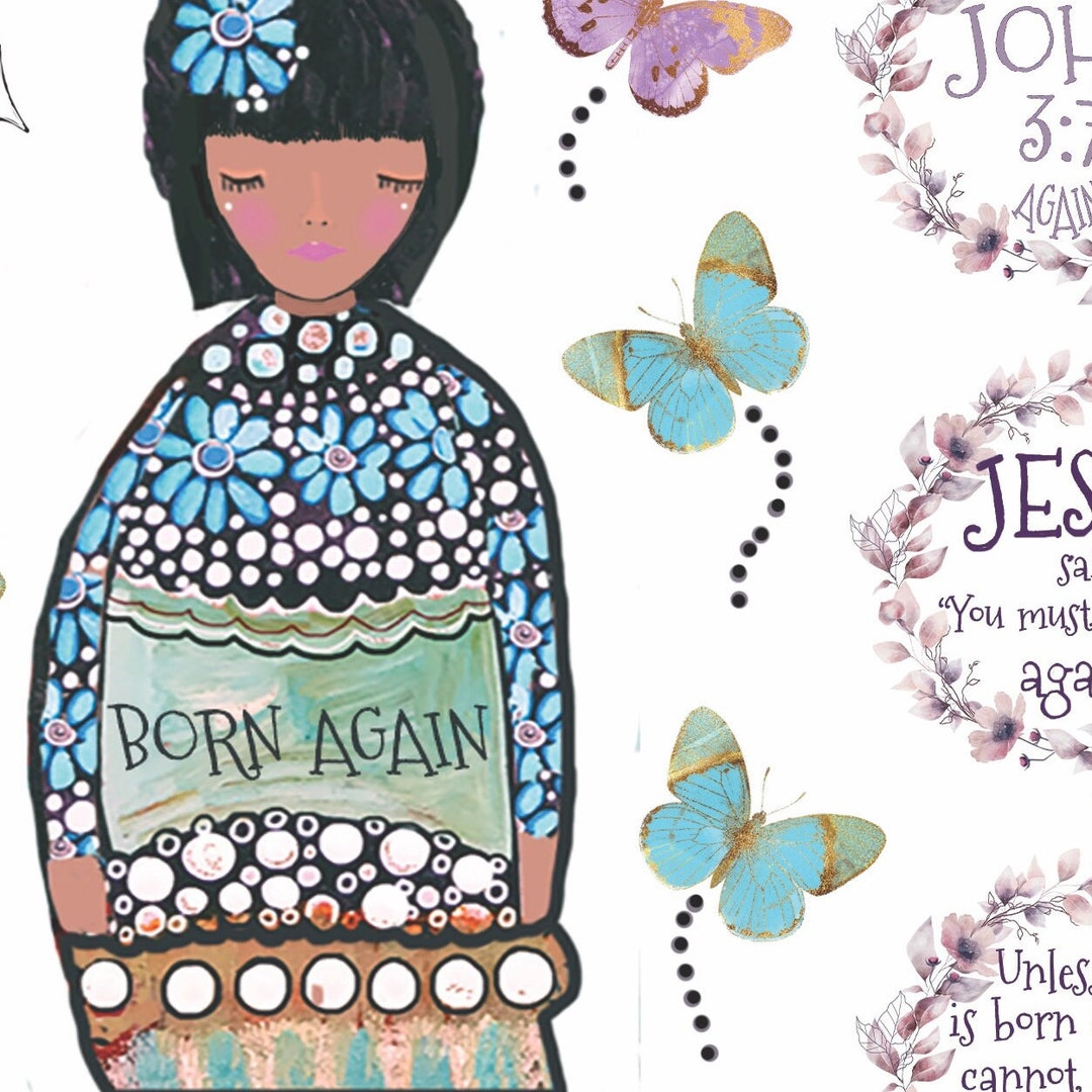 Born Again, Bible Journal Page, Bible Journal Stickers, Faith, Bible ...