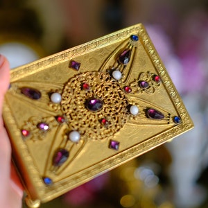 Antique Jewelry Box Apollo Jeweled Trinket Box - Etsy