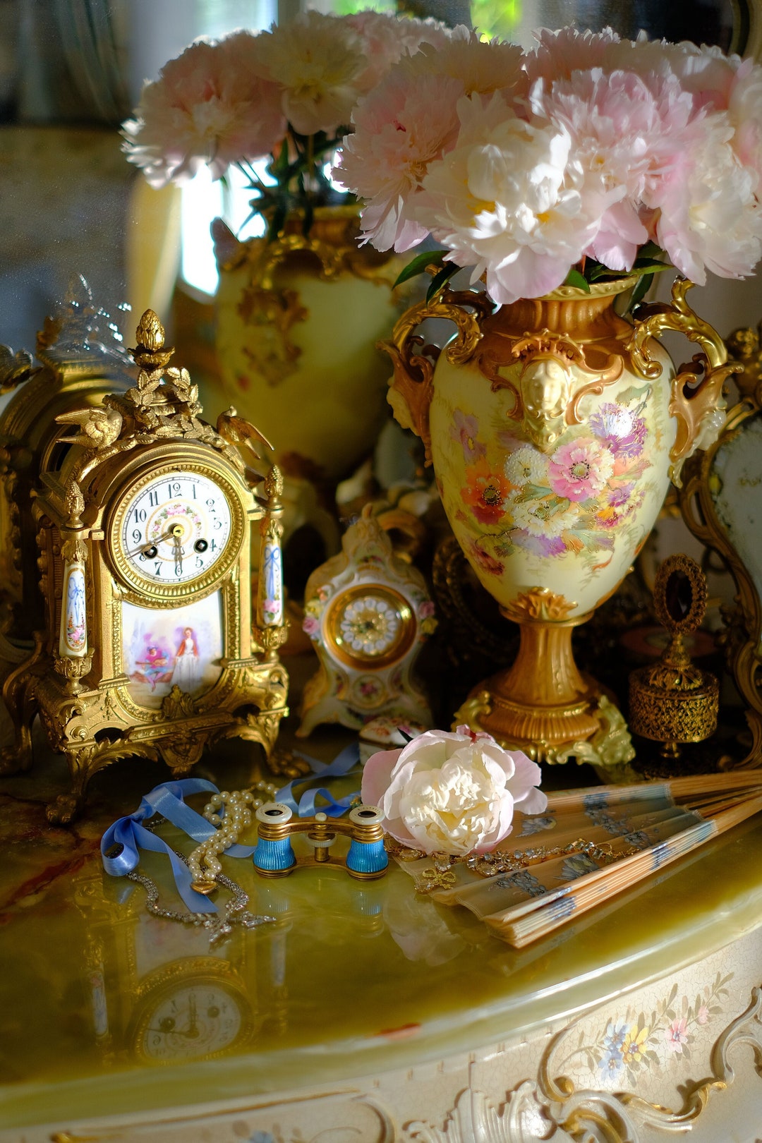 Antique Blue Opera Glasses Paris - Etsy