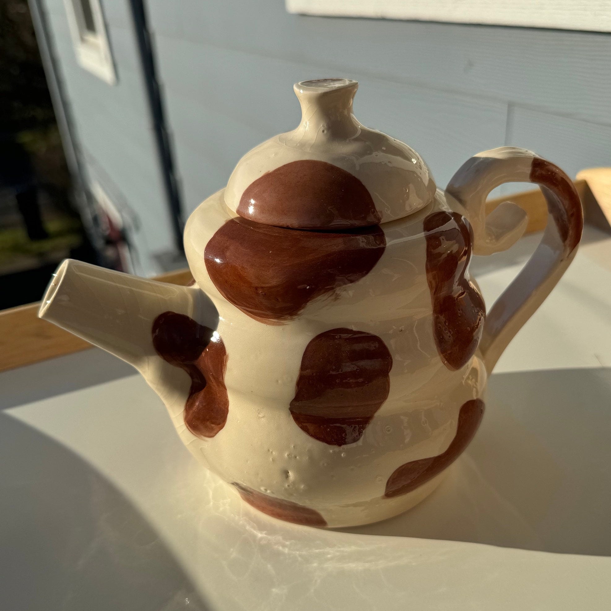 Brown Cow Tea Set - Etsy