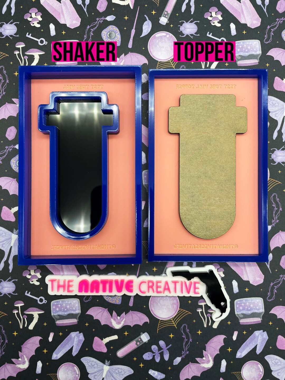 Test Tube Vial Shaker With Topper Silicone Mold for Resin Crafting ...