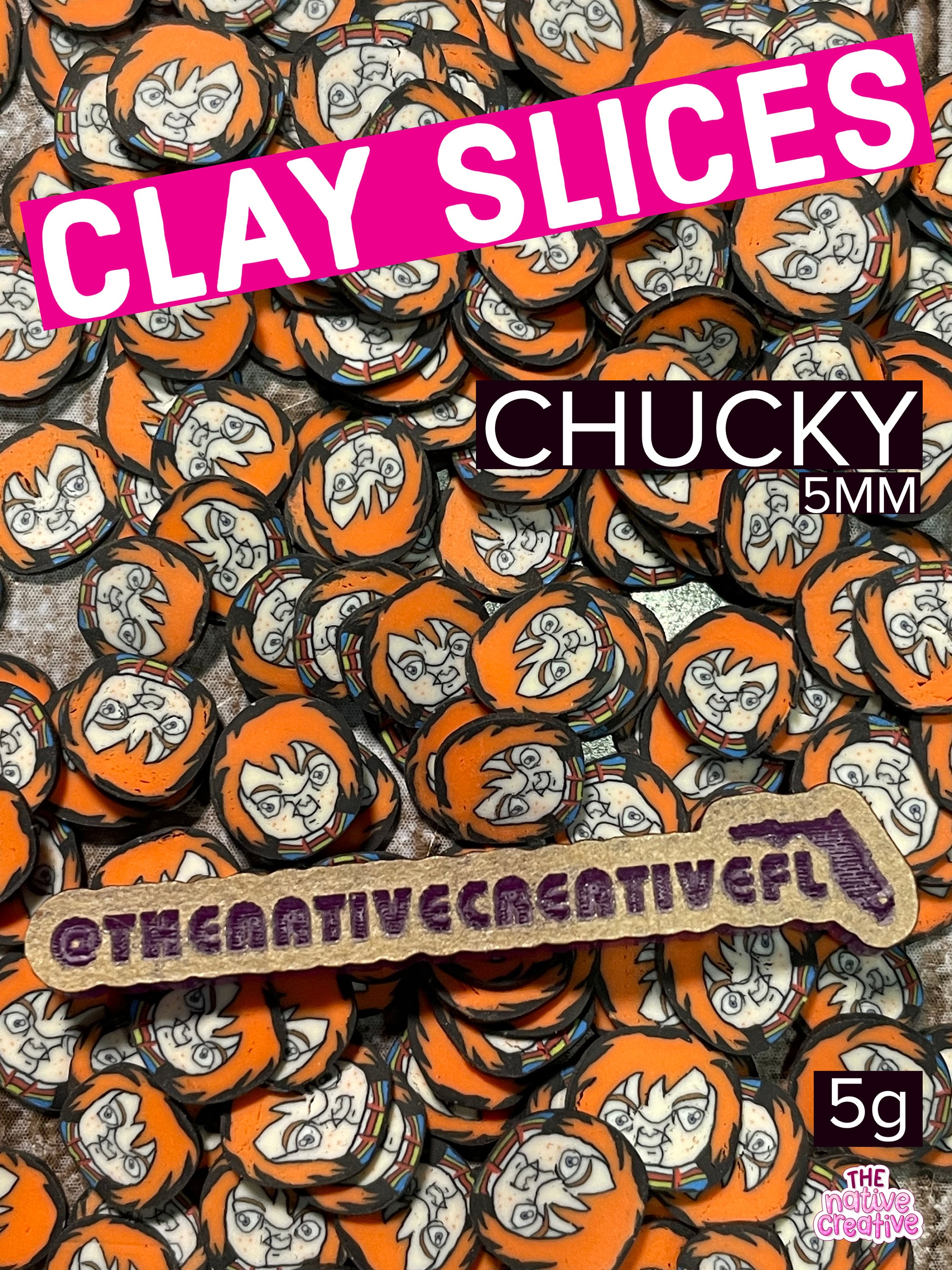 Horror Faces V2 Clay Slices 5g * Supplies - Etsy