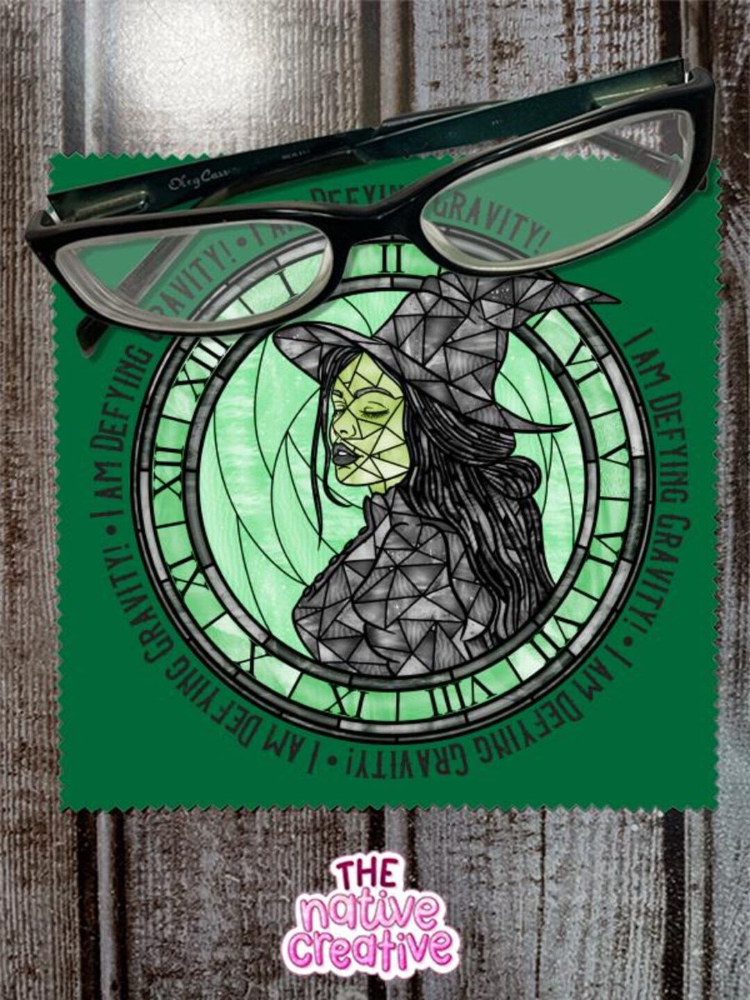 Elphaba Glass Wicked Microfiber Cleaning Cloth for Glasses, Sunglasses ...