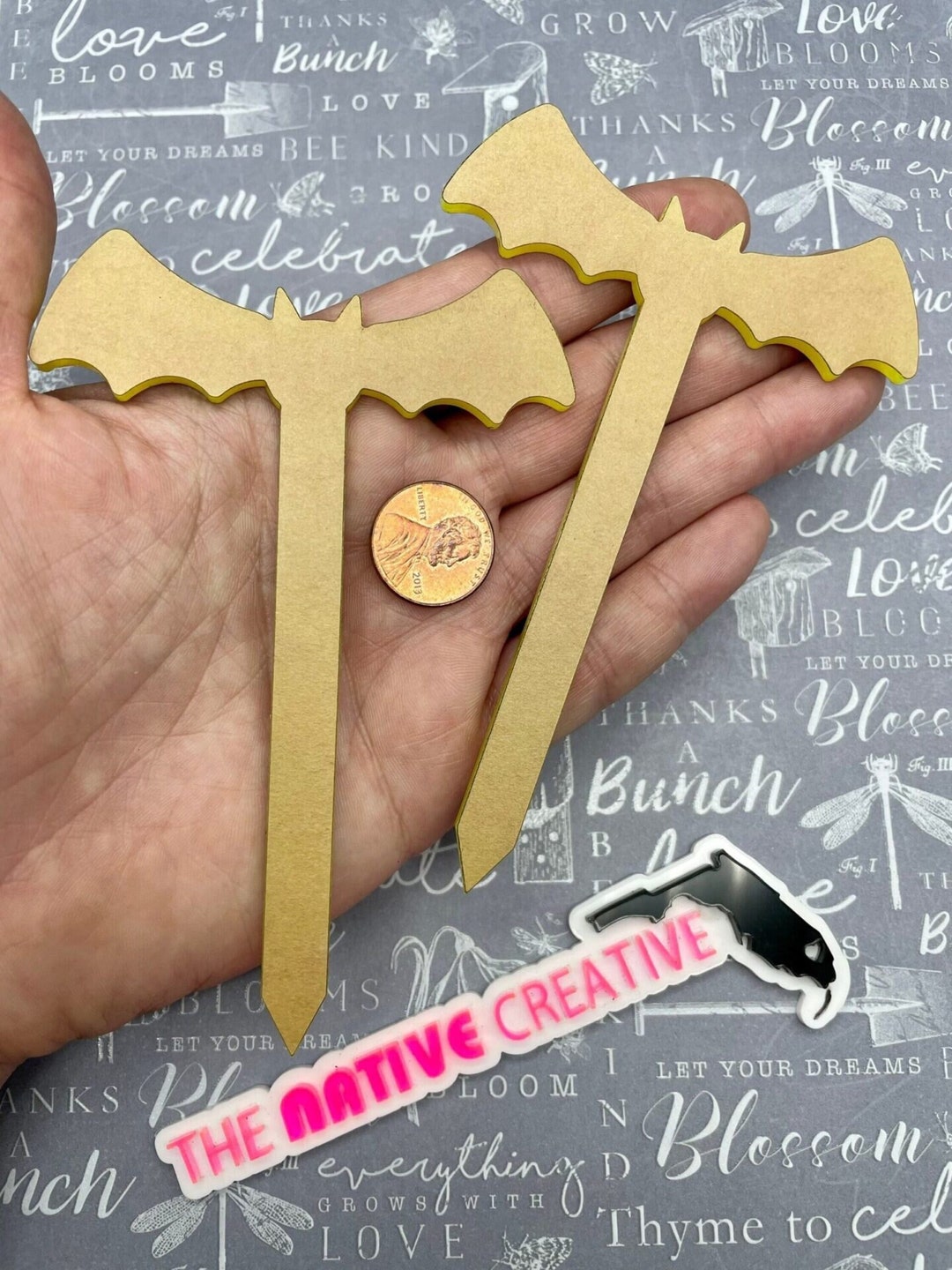 Bat Garden Sticks Exclusive Palette Silicone Mold for Resin Crafting ...
