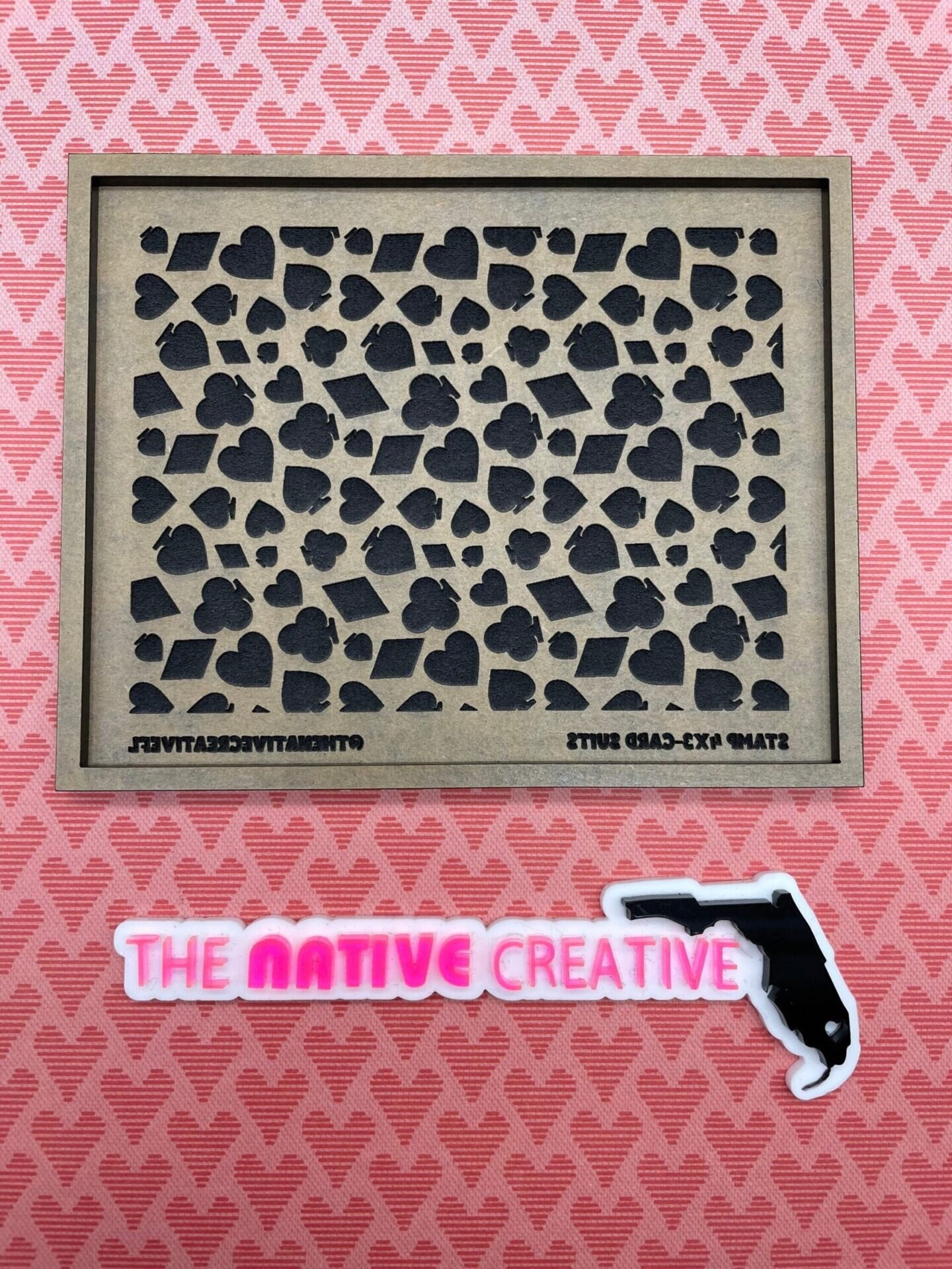 Card Suits Texture Mat / Clay Stamp Silicone Mold for Clay Crafting ...