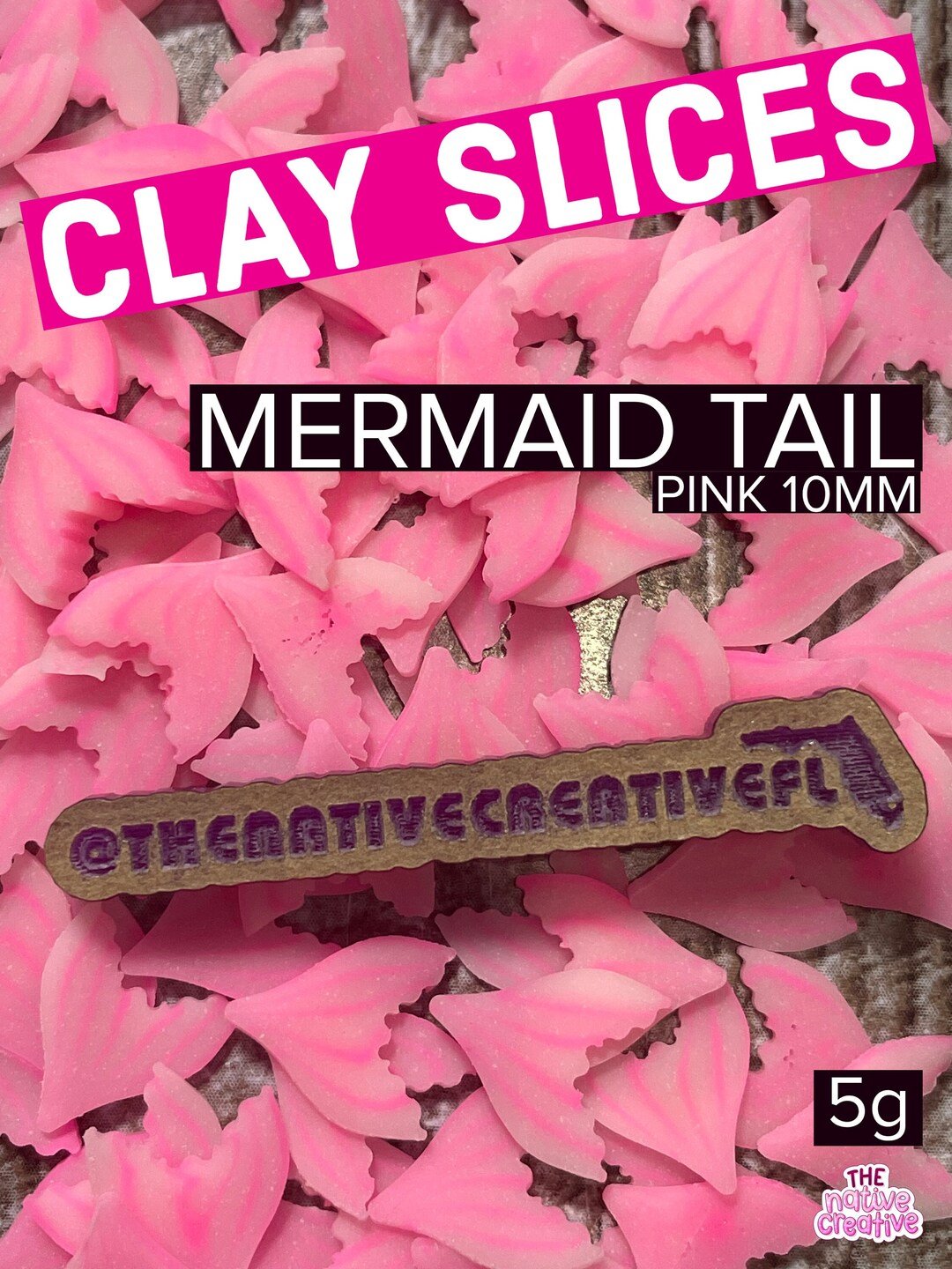 Mermaid Tail 10mm Clay Slices 5g * Supplies - Etsy