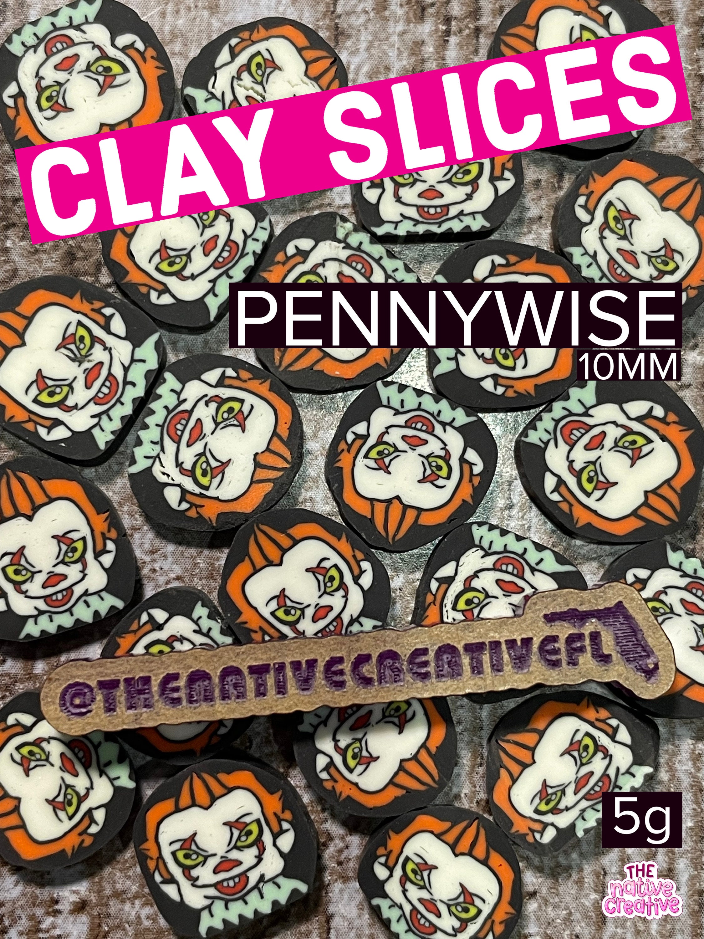 Horror Faces V2 Clay Slices 5g * Supplies - Etsy