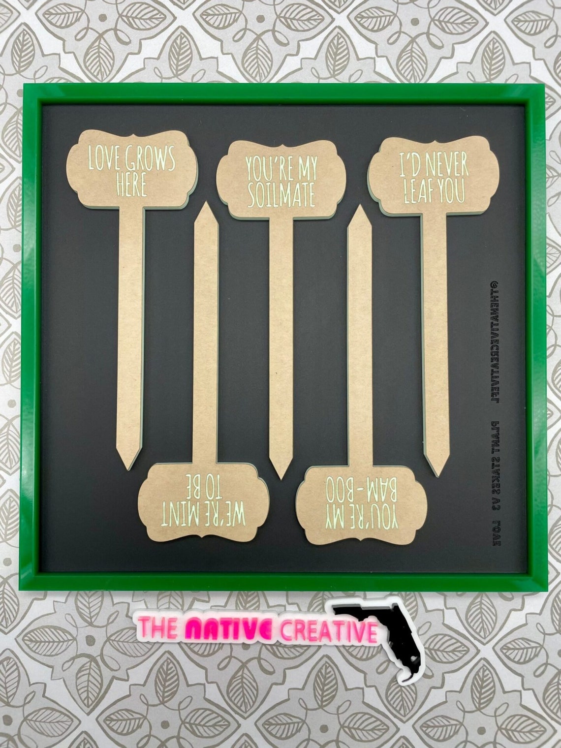 Love Puns Sayings Garden Sticks Set 3 Exclusive Silicone Mold for Resin ...