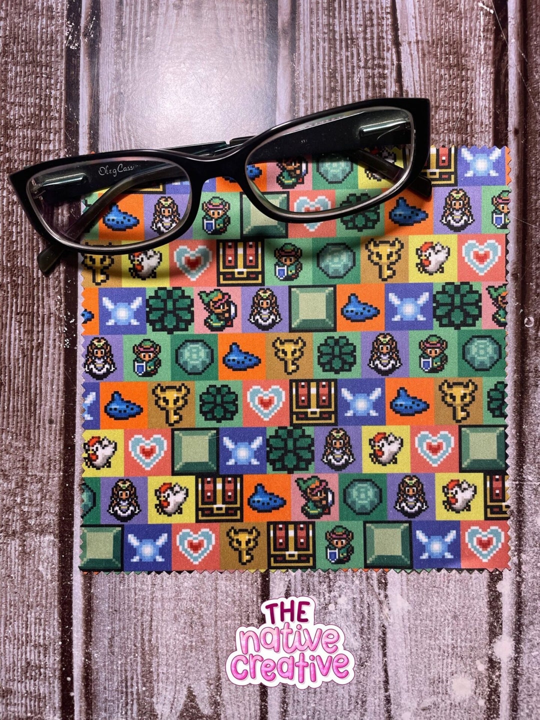 8-bit Zelda Microfiber Cleaning Cloth for Glasses, Sunglasses, Cell ...