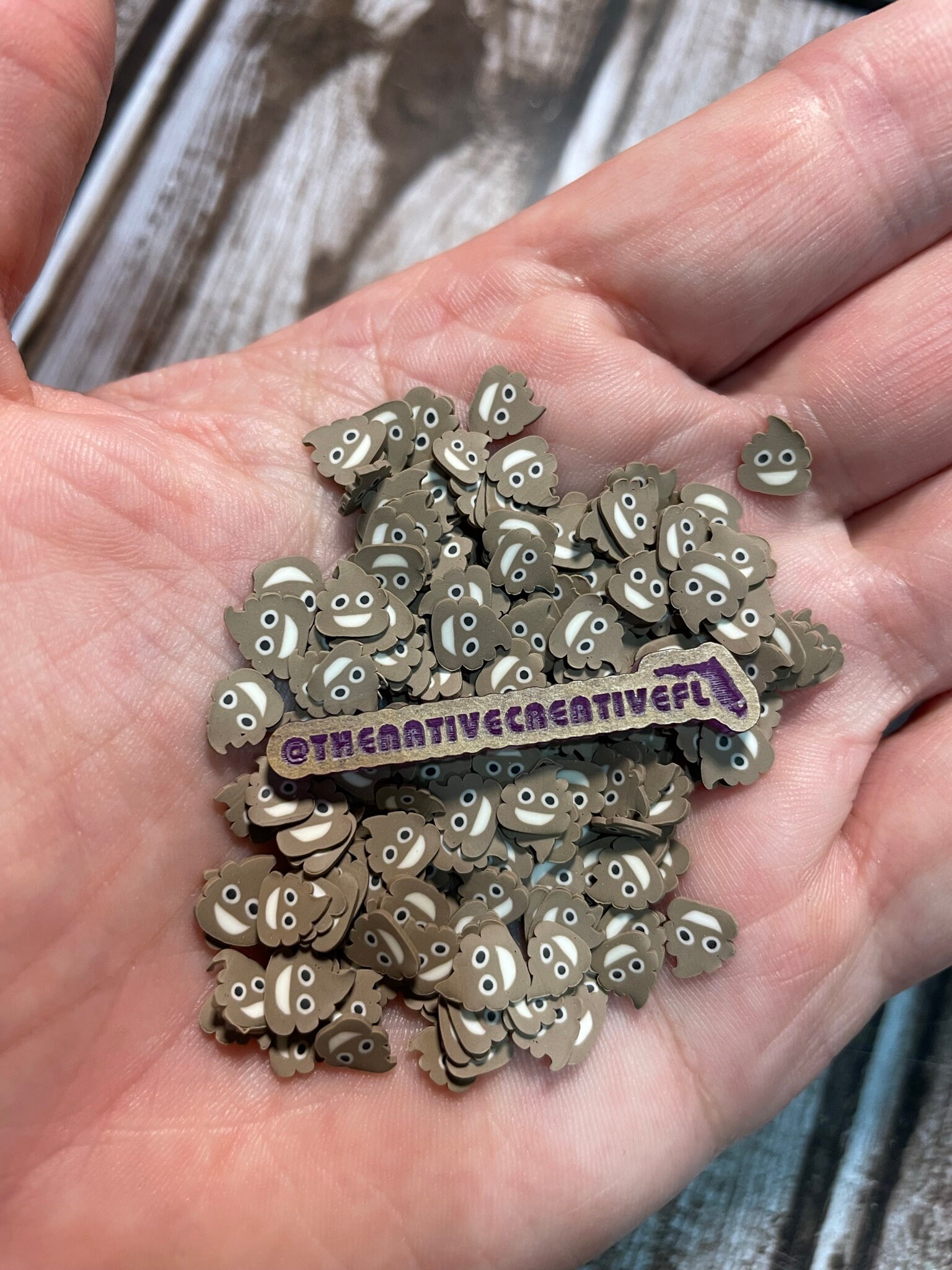 Poop Emoji Clay Slices 5g and 25g Supplies - Etsy