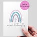Christening Printable Card DIGITAL DOWNLOAD. Girls Boys - Etsy UK