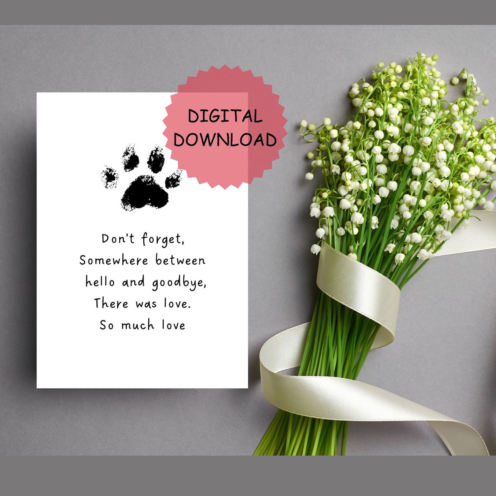 Pet Sympathy Card Printable, Pet Condolence Card, Pet Sympathy, Pet ...