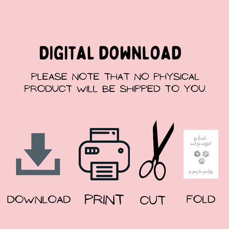 Bunny Sympathy Card Printable, Pet Condolence Card, Pet Sympathy, Pet ...