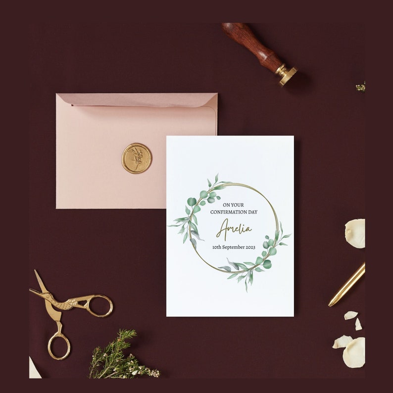 On Your Confirmation Day Card. Printable Card Template. Editable Name ...