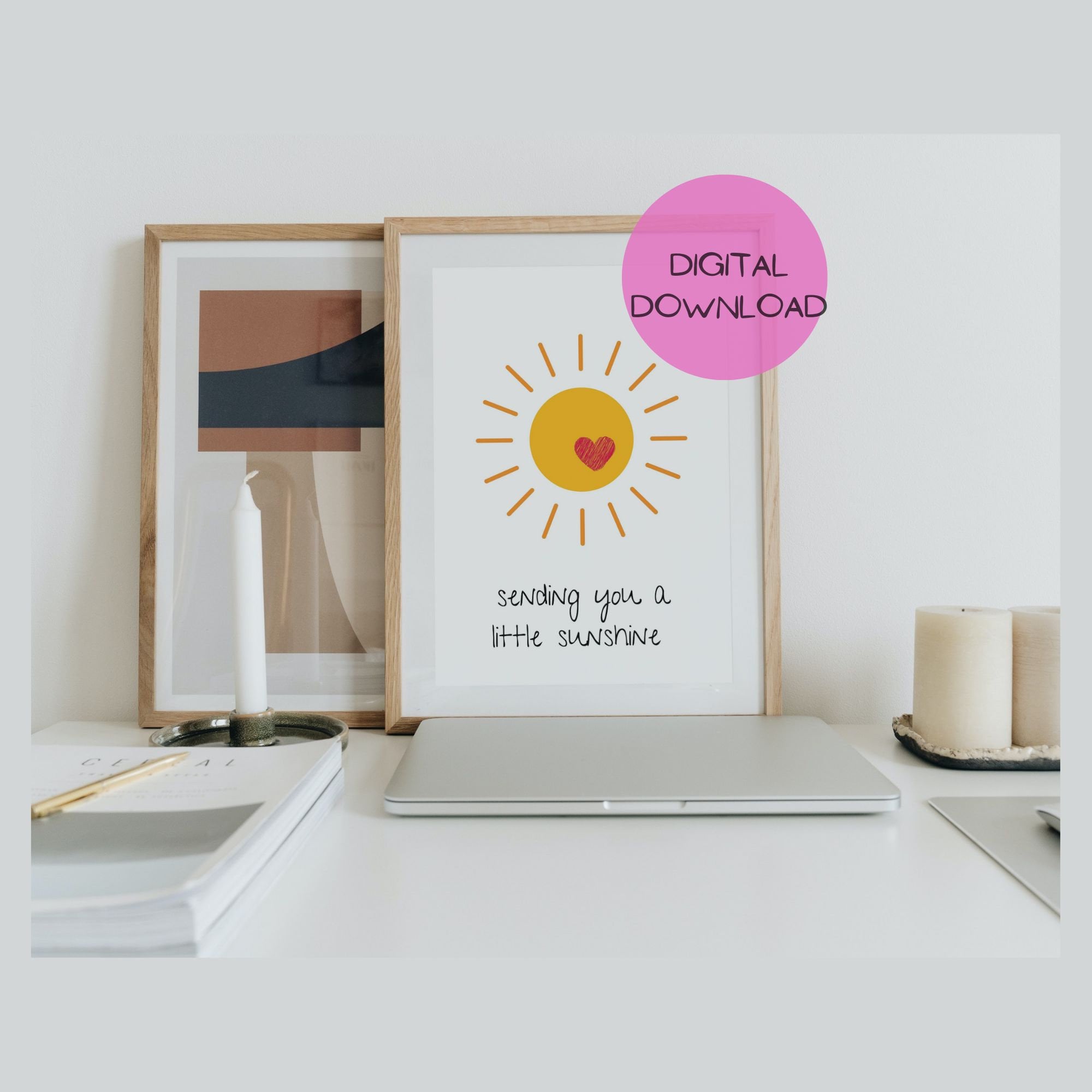 Sending You a Little Sunshine Card, Printable Greeting Card, Thinking ...