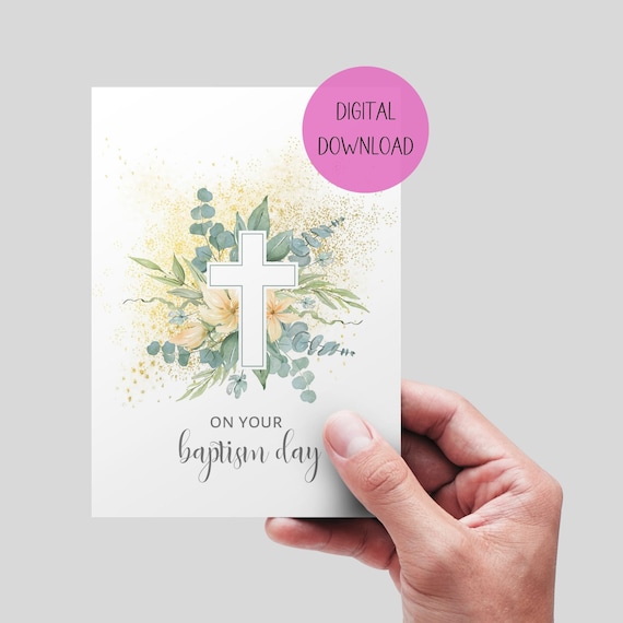 Printable Baptism Cards