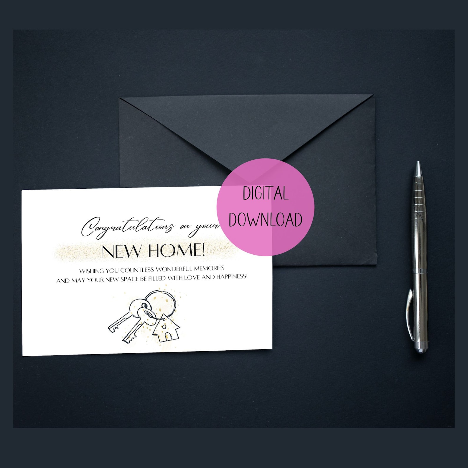 New Home Printable Card Congratulations on Your New Home New House Card ...