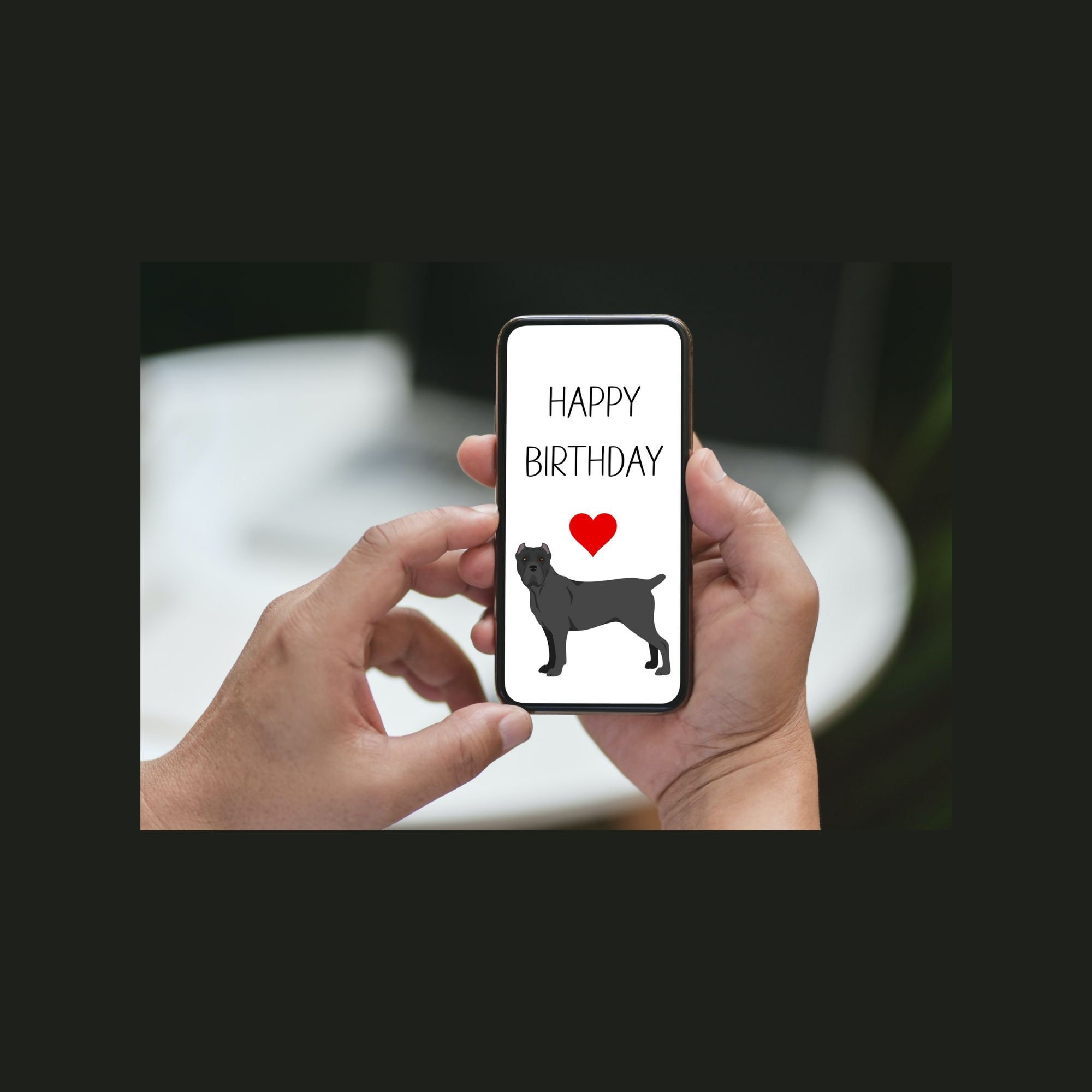 Cane Corso Birthday Printable Card Cane Corso Birthday Card. DIGITAL ...