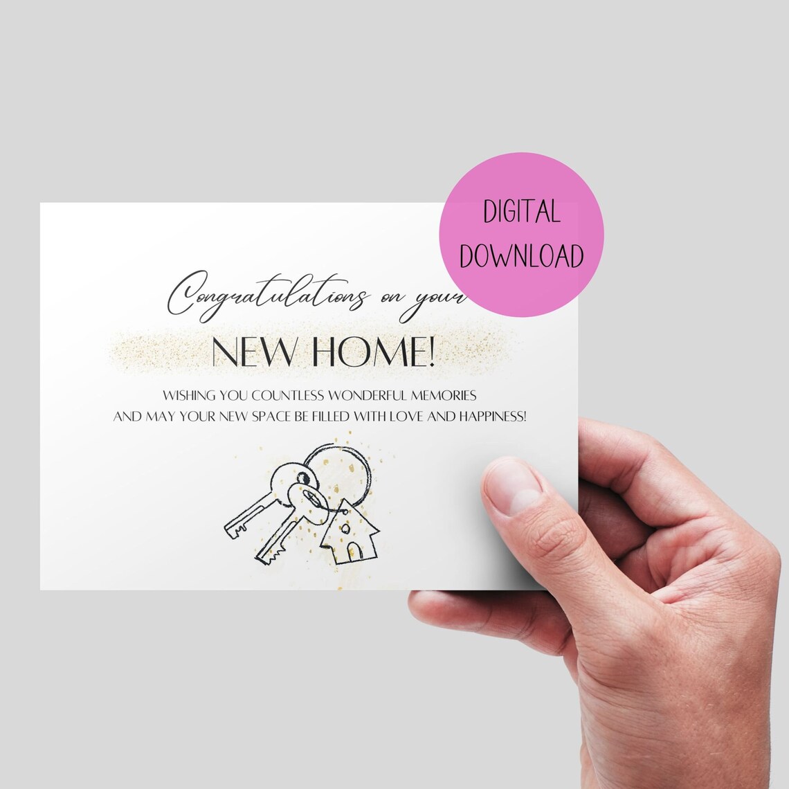 New Home Printable Card | Congratulations on Your New Home | New House ...