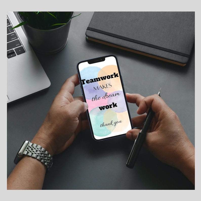 Teamwork Makes the Dream Work Printable Card , Printable Team Quote ...