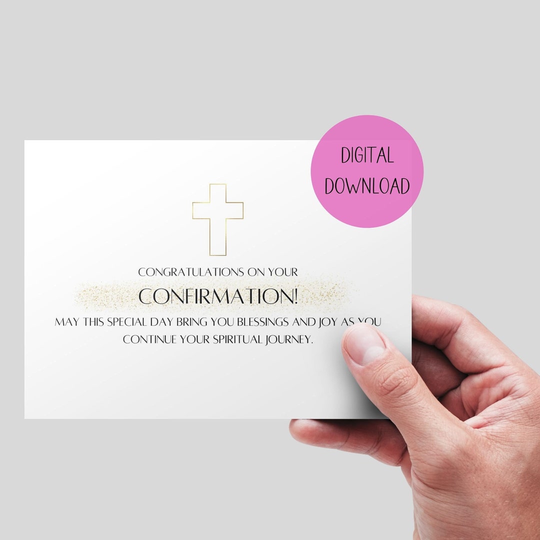 On Your Confirmation Day Card. Printable Card | Card for Her | Card for ...