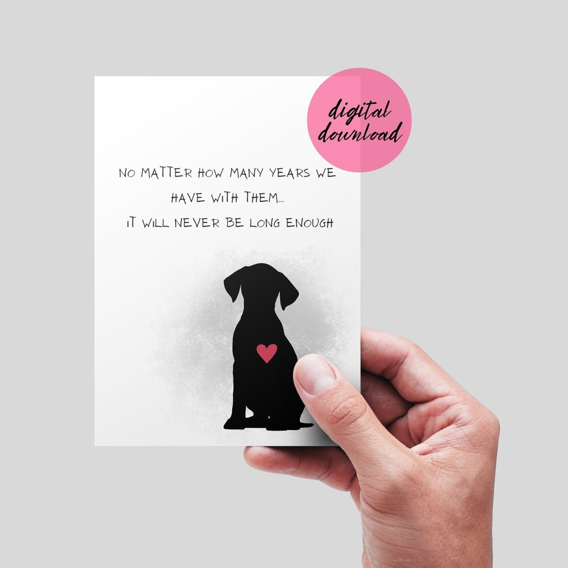 Dog Sympathy Card Printable, Pet Condolence Card, Pet Sympathy, Pet ...