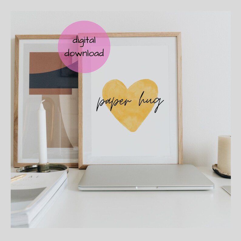 Paper Hug Printable Card. DIGITAL DOWNLOAD. Friendship Card - Etsy UK