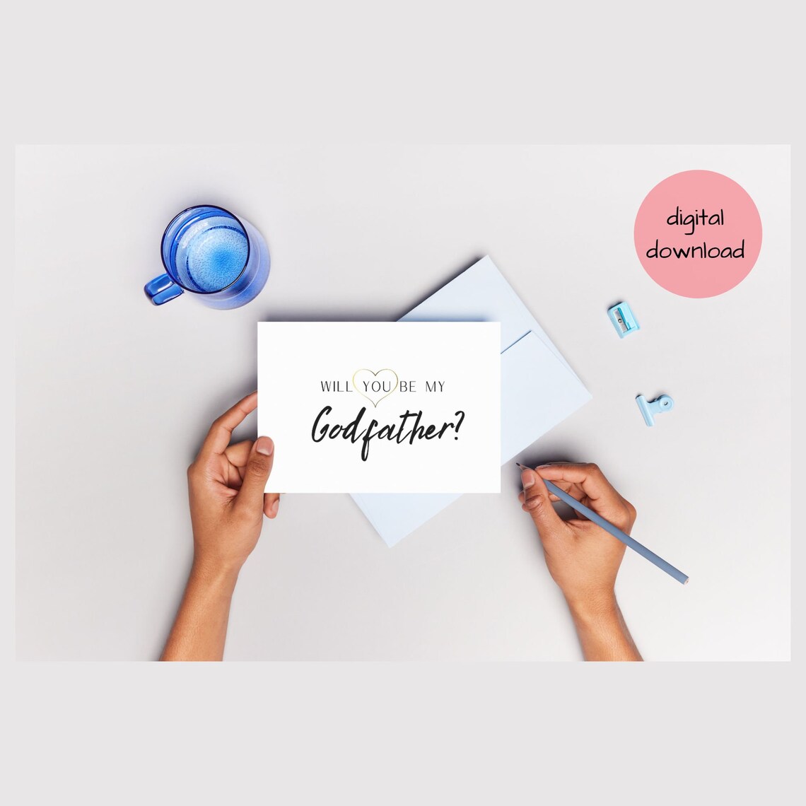 Godfather Proposal Printable Card Be My Godfather Card - Etsy