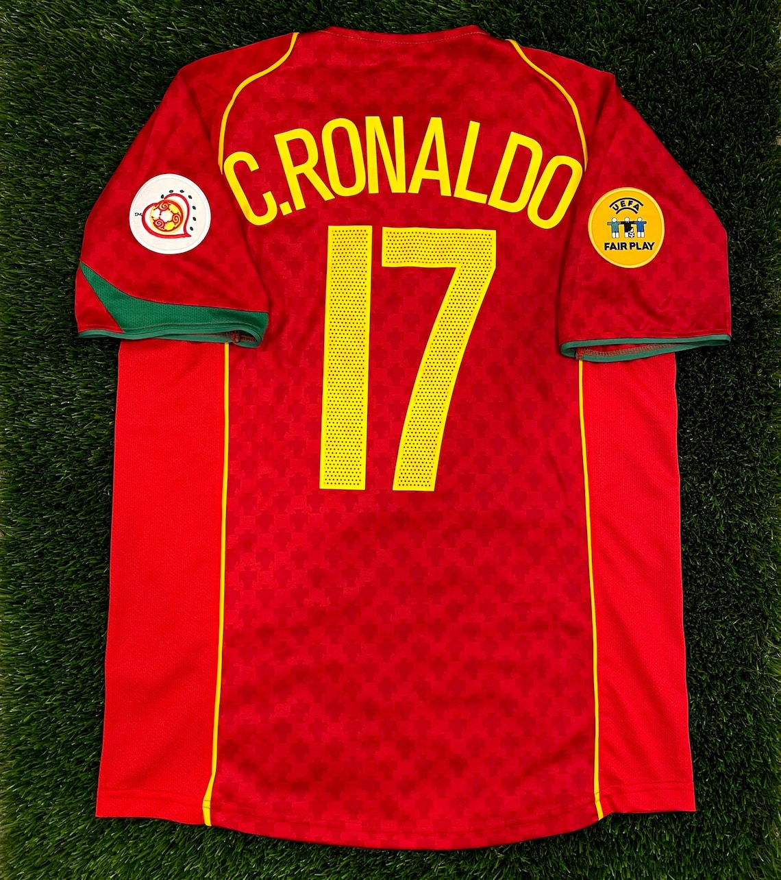 Ronaldo Portugal 2004 Euro Final Jersey 2004 Euros Greece vs. | Etsy