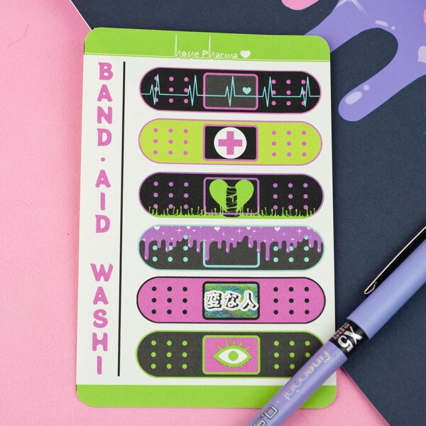 Neon Washi Tape - Etsy