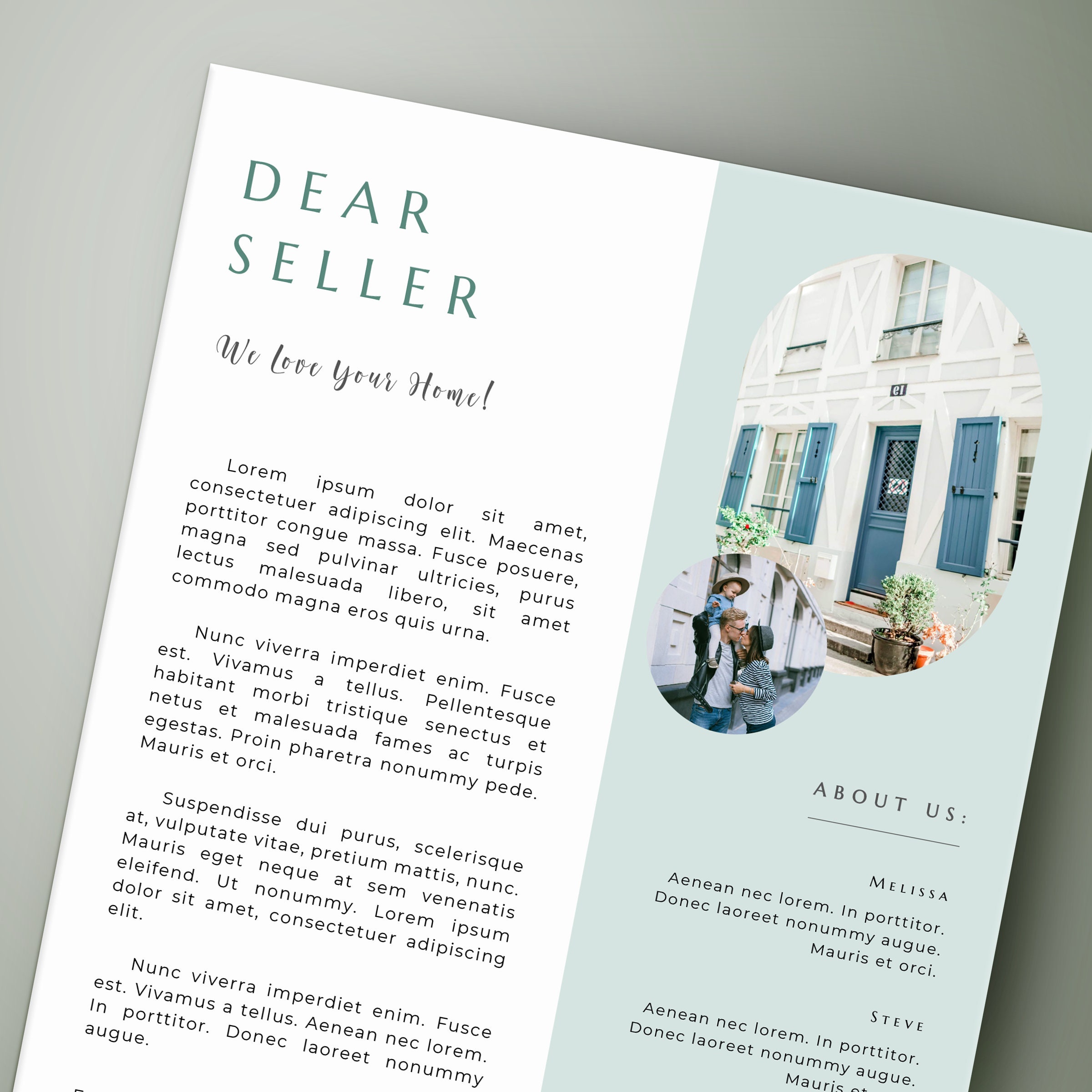 Letter to Seller Template, Real Estate Editable House Offer Letter ...