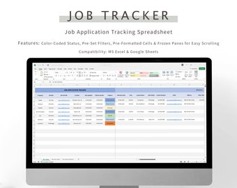Job Tracker, Job Application Planner, Job Search Planner, Job Interview ...