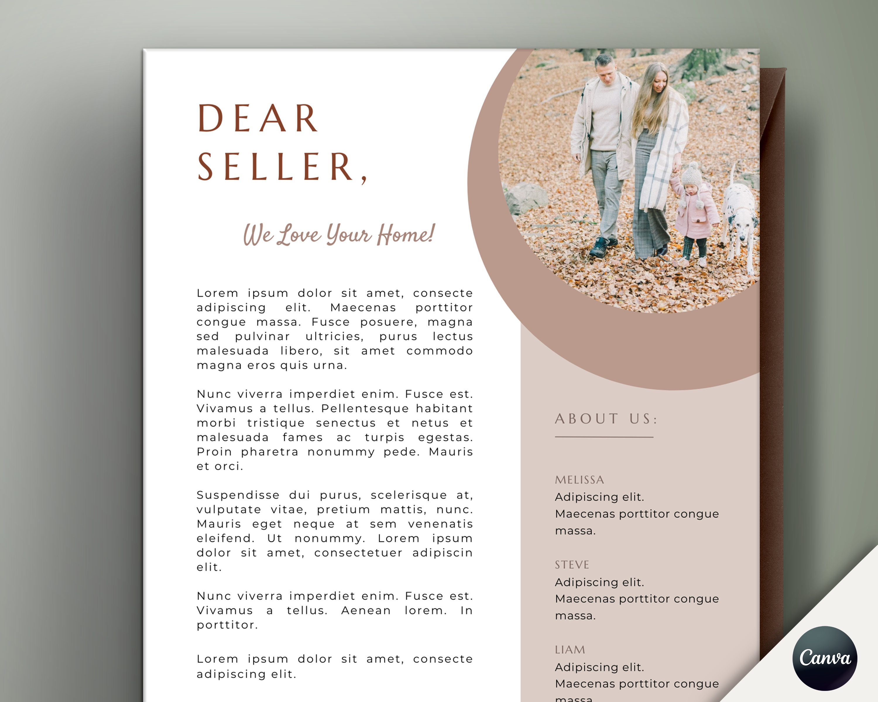 Home Offer Letter for Canva, Real Estate Editable House Offer Letter ...