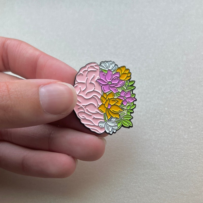 Brain Pin - Etsy