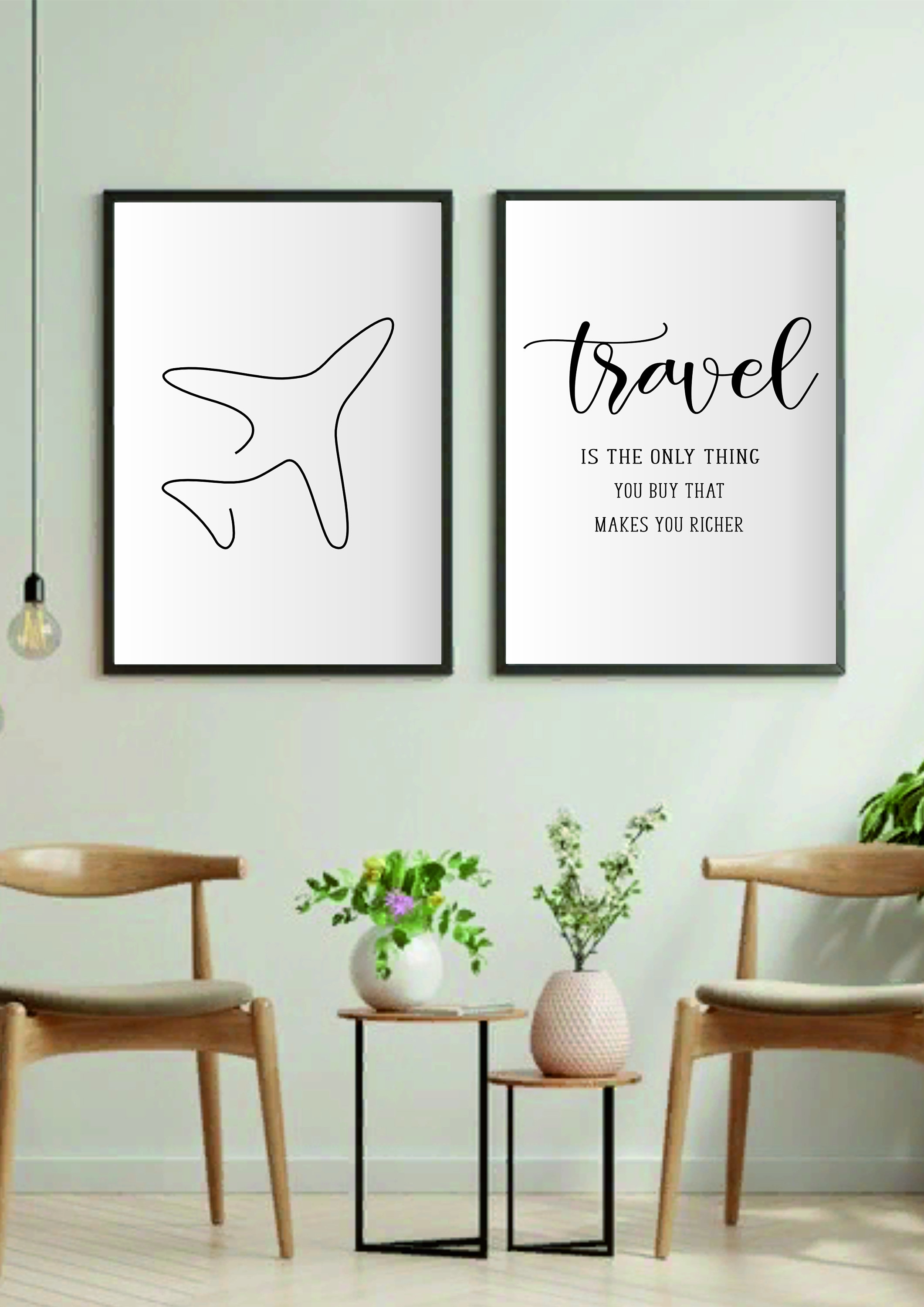 Travel Wall Art, Аviation Poster, Airplane Decor, Travel Wall Set, Home ...