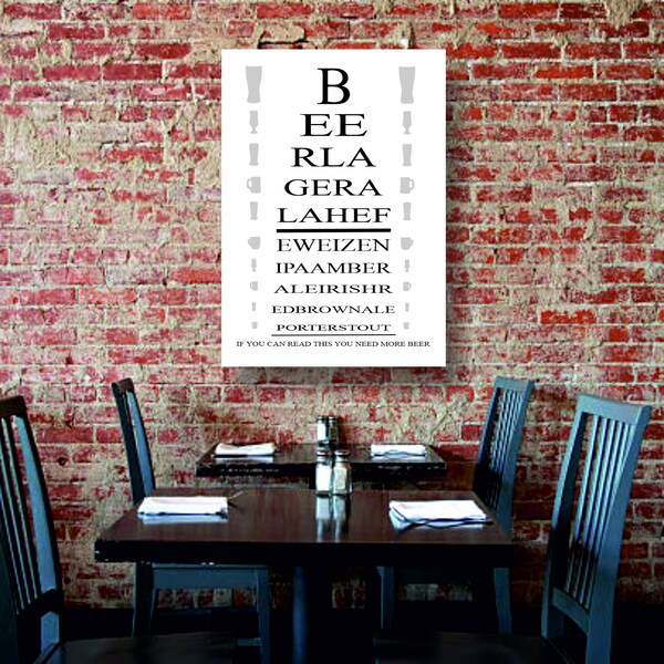 Eye Chart Print - Etsy