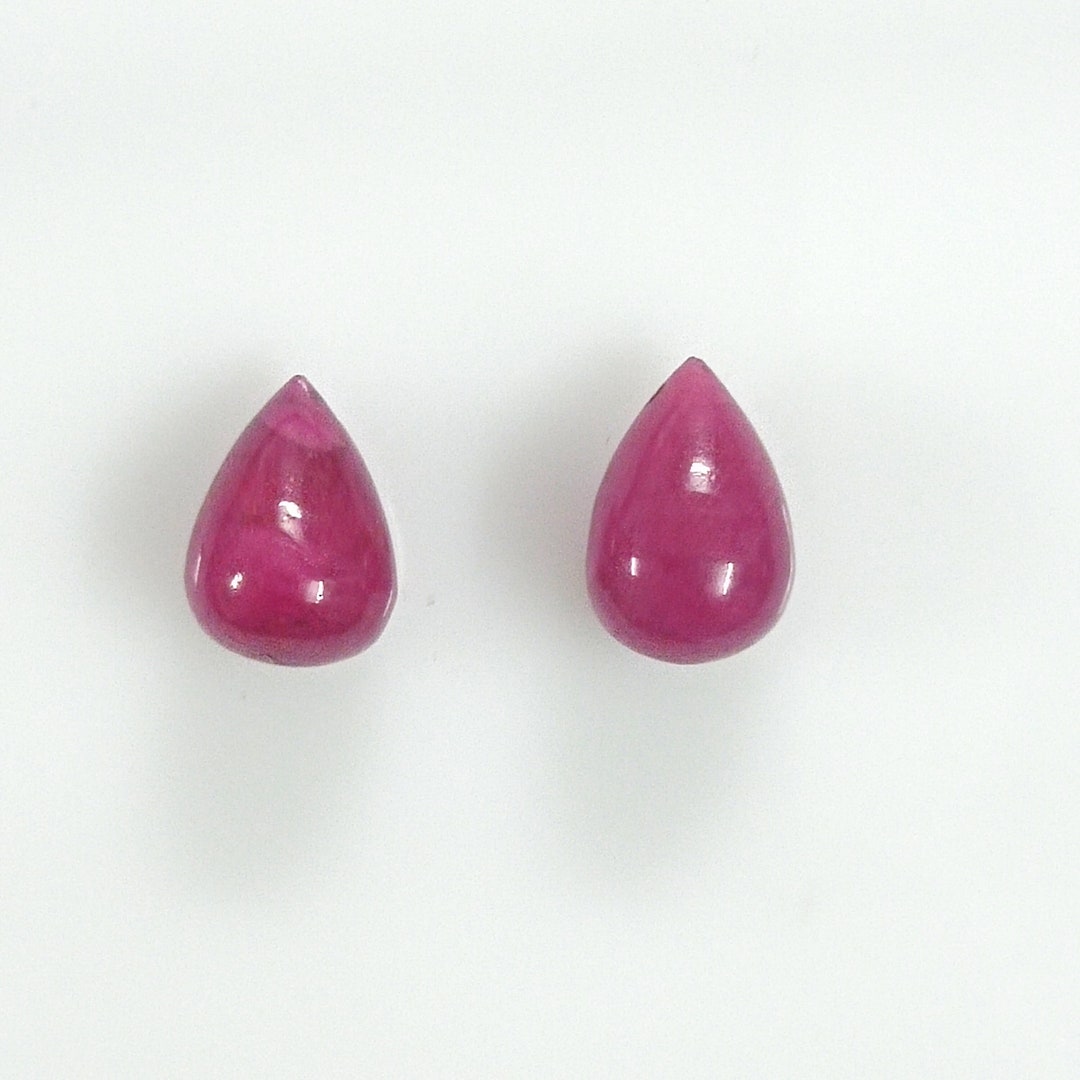 Natural Ruby, Ruby Teardrops, Ruby Gemstone, Pink Ruby, Pink Ruby ...