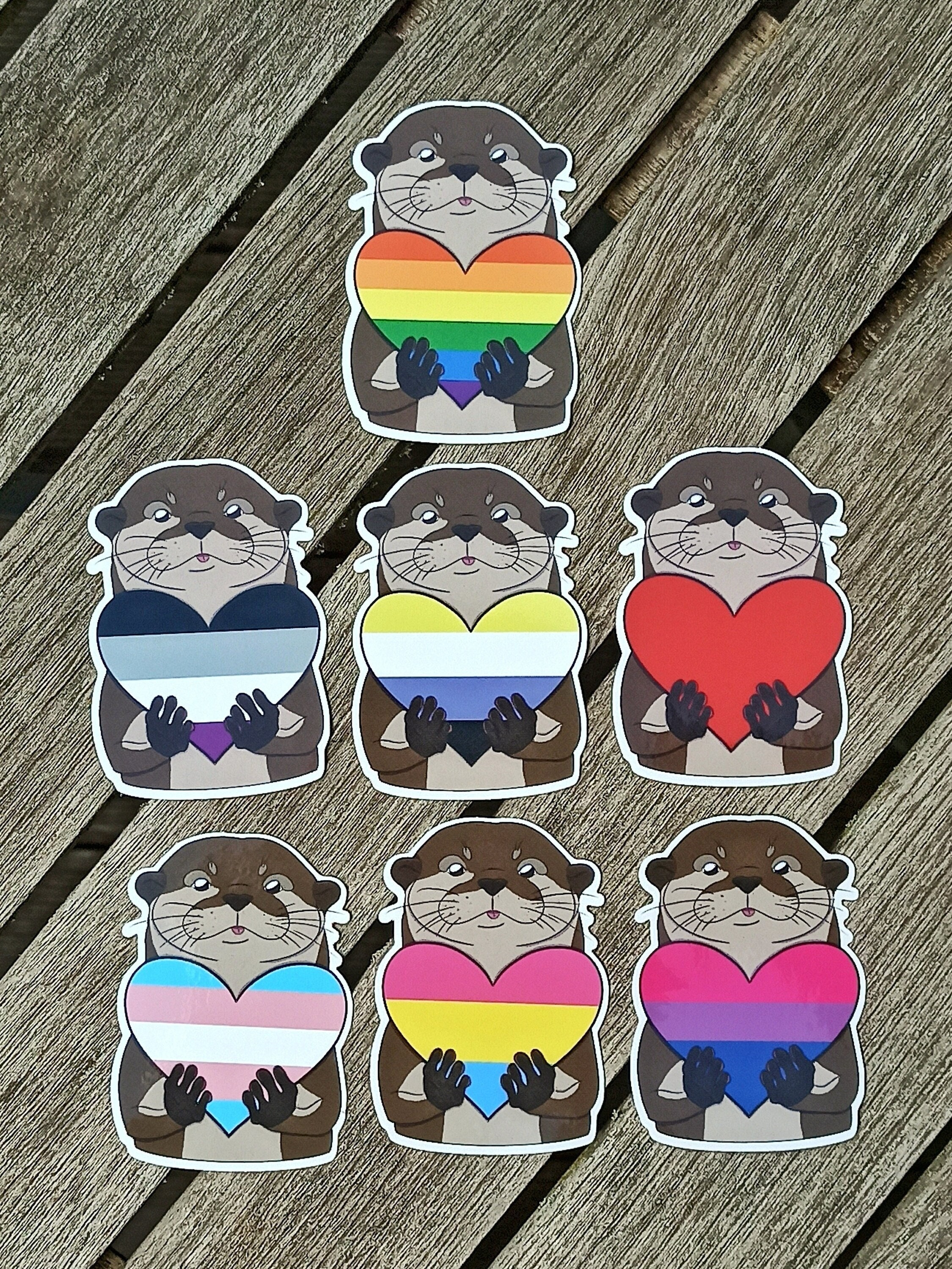 Pride Flags Otter Sticker Love Otter Sticker LGBTQ - Etsy Canada