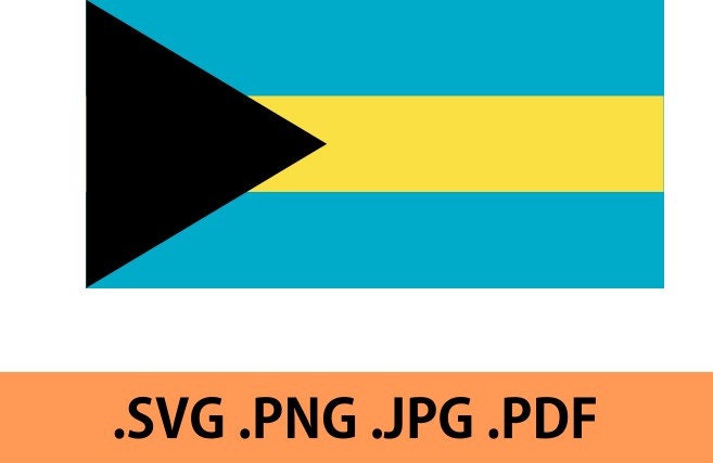 Bahamas Flag SVG Vector - Etsy