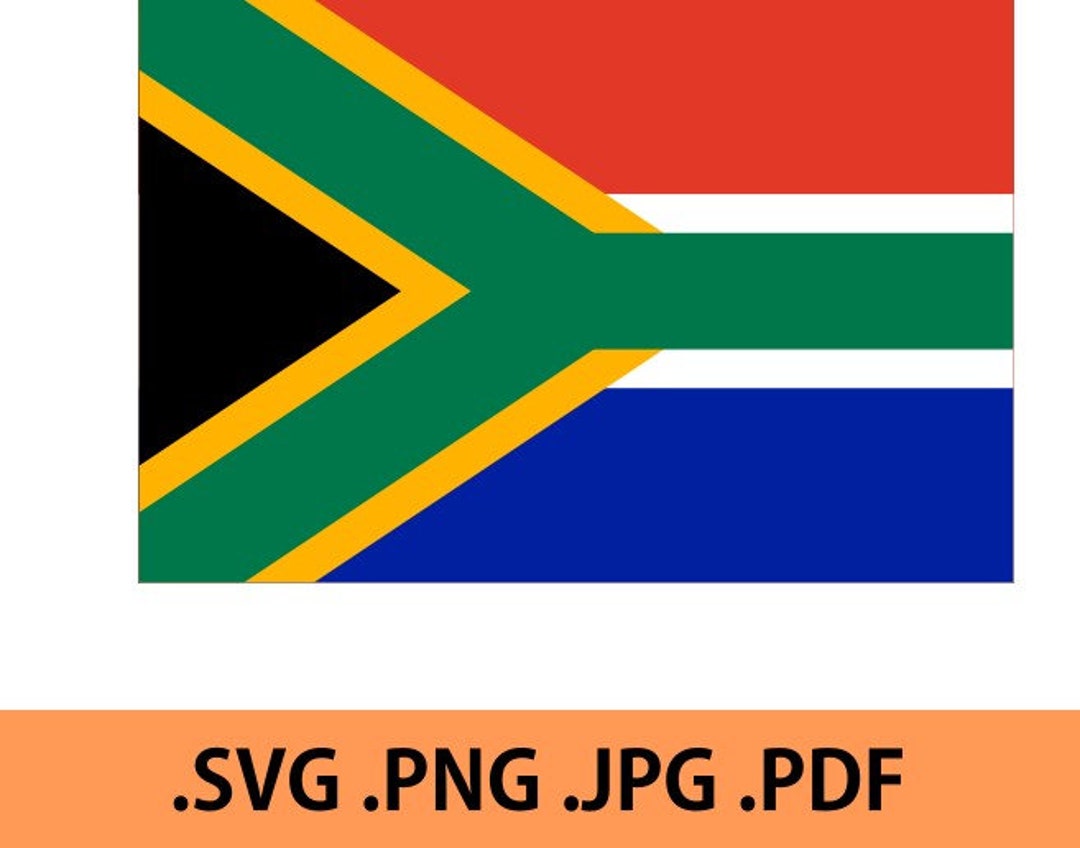 South Africa Flag SVG Vector - Etsy