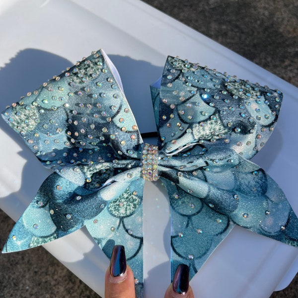 Rhinestone Cheer Bow - Etsy