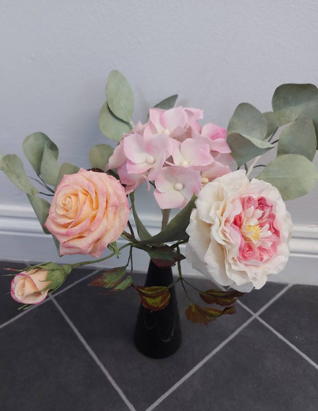 Crepe Paper Handmade Bouquet. Perfect for Mothers Day, Anniversary ...