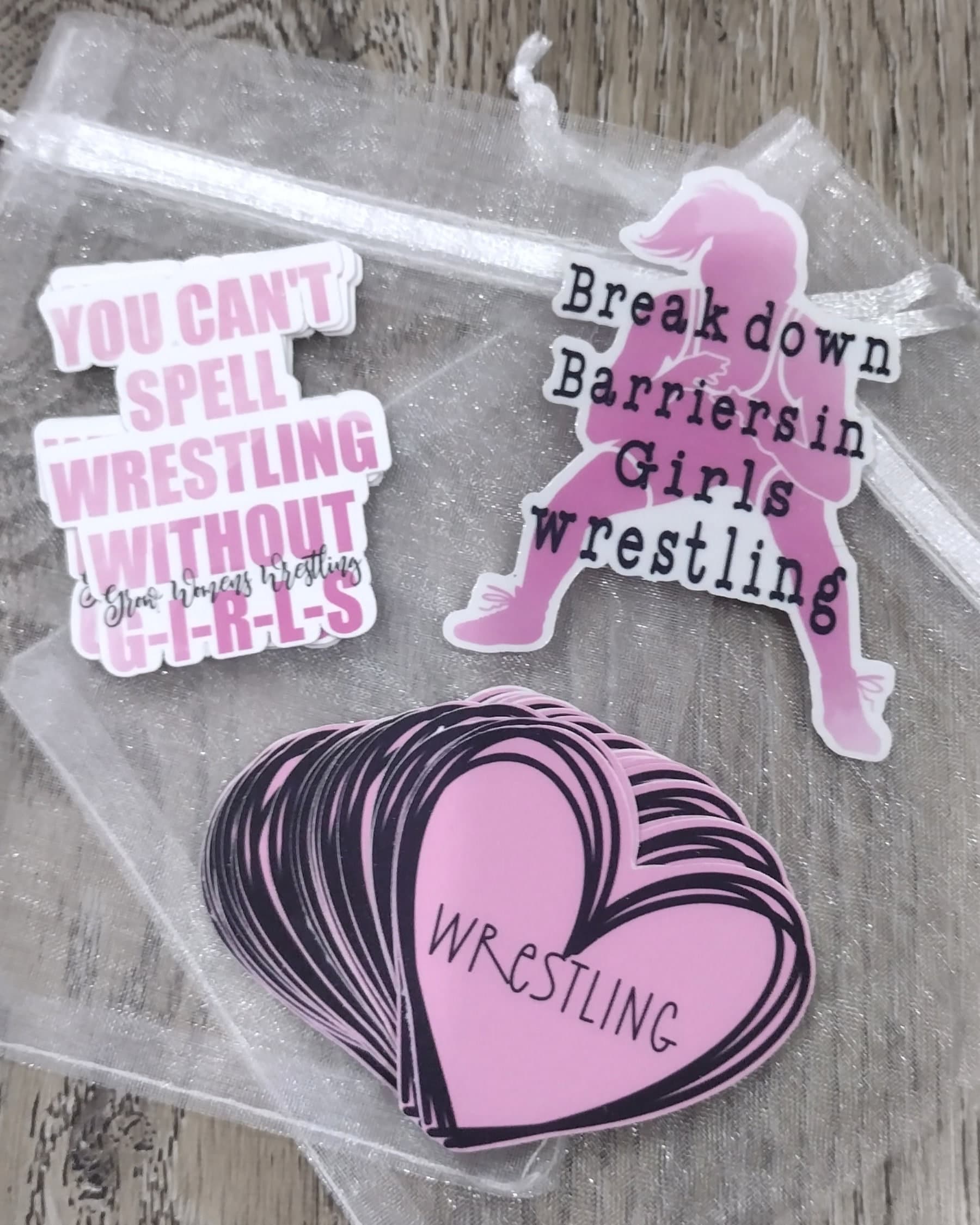 Girls Wrestling Sticker Pack - Etsy