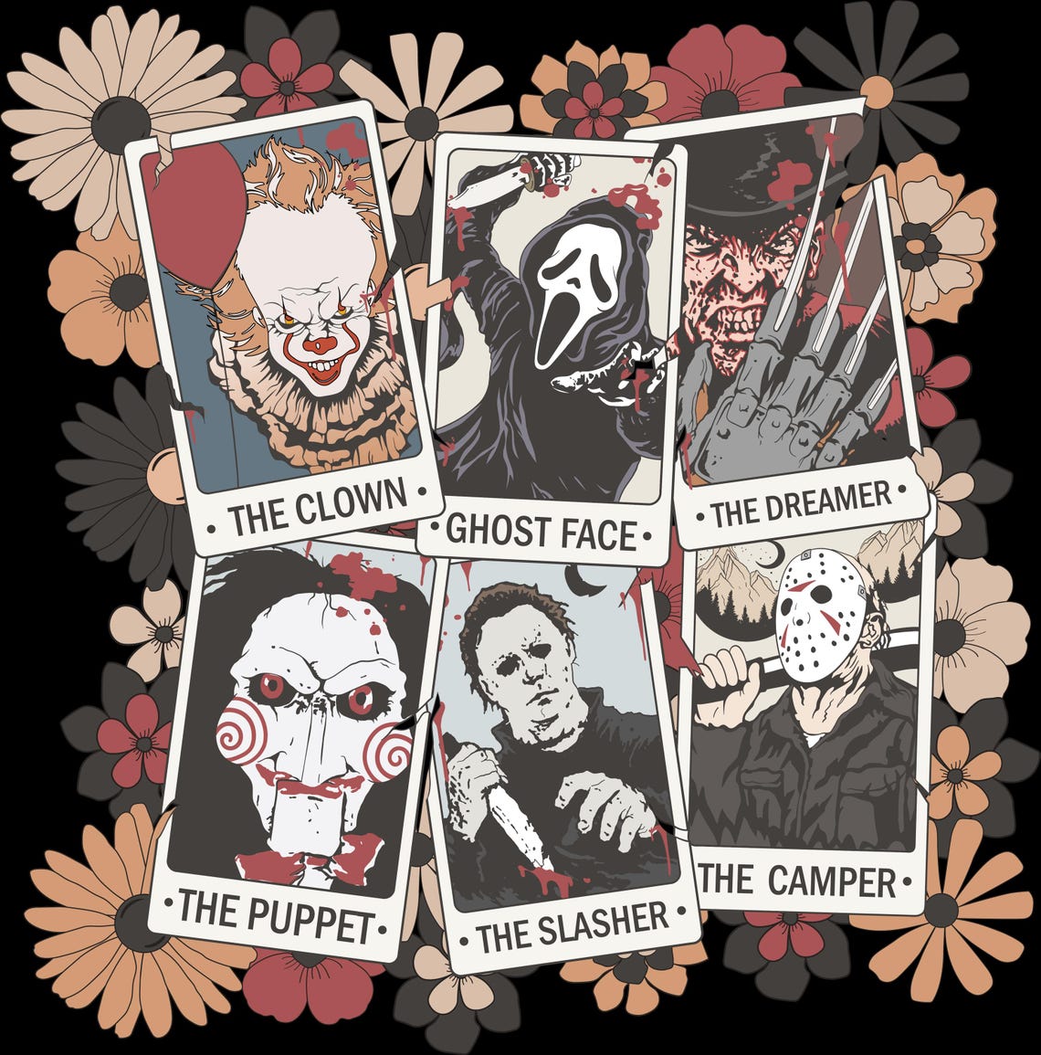 Horror Tarot Cards - Etsy