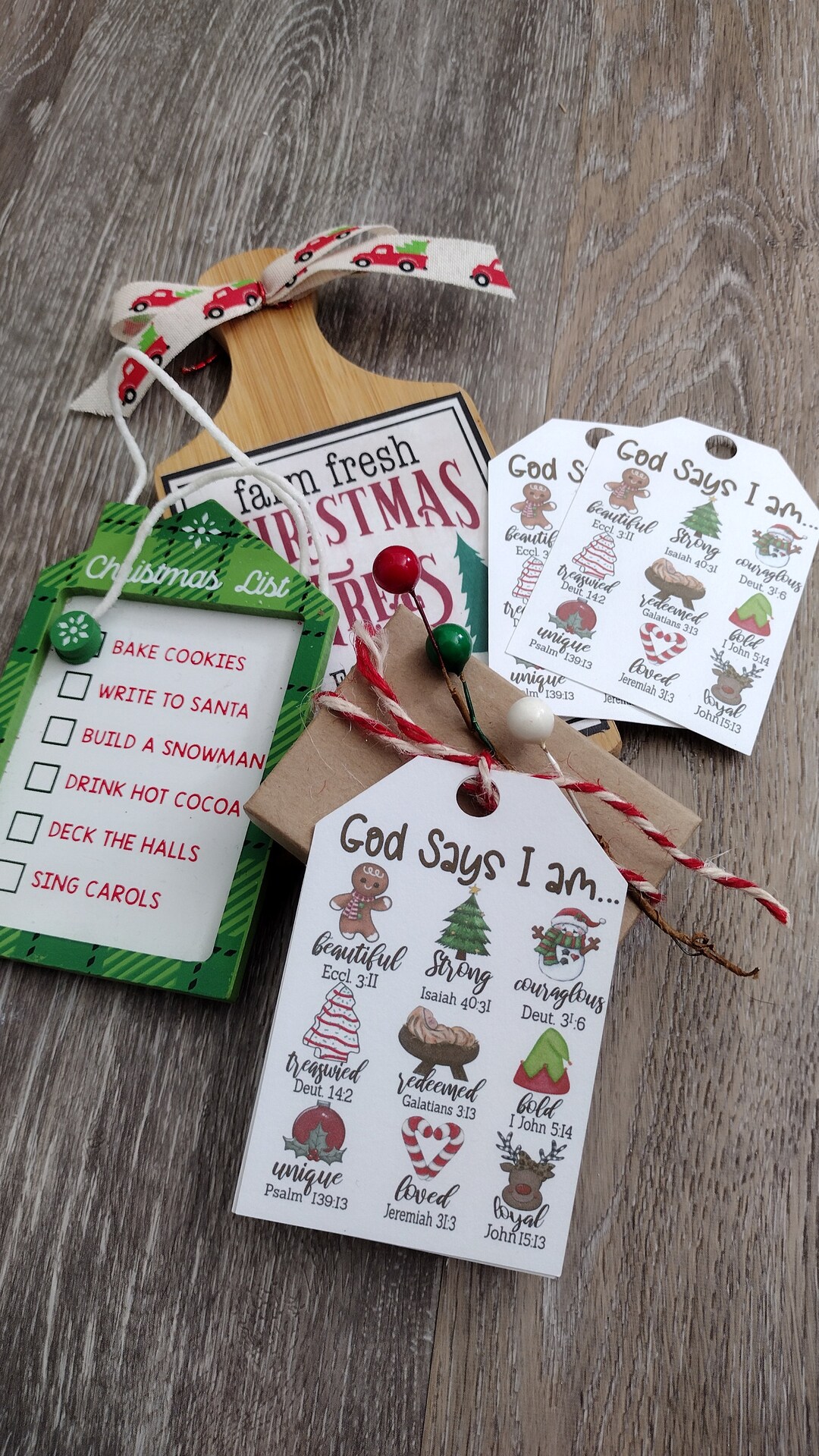 Christmas Gift Tags -god Says I Am - Etsy