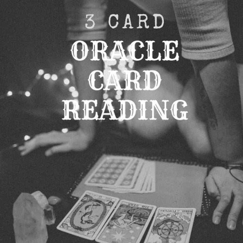 3 Card ORACLE Reading - Etsy