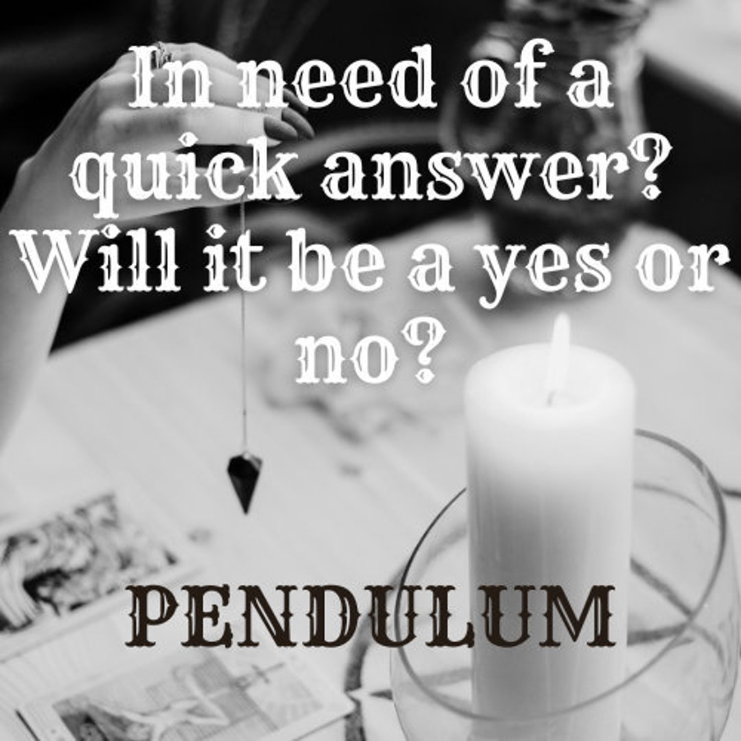 Yes or No Pendulum Reading - Etsy