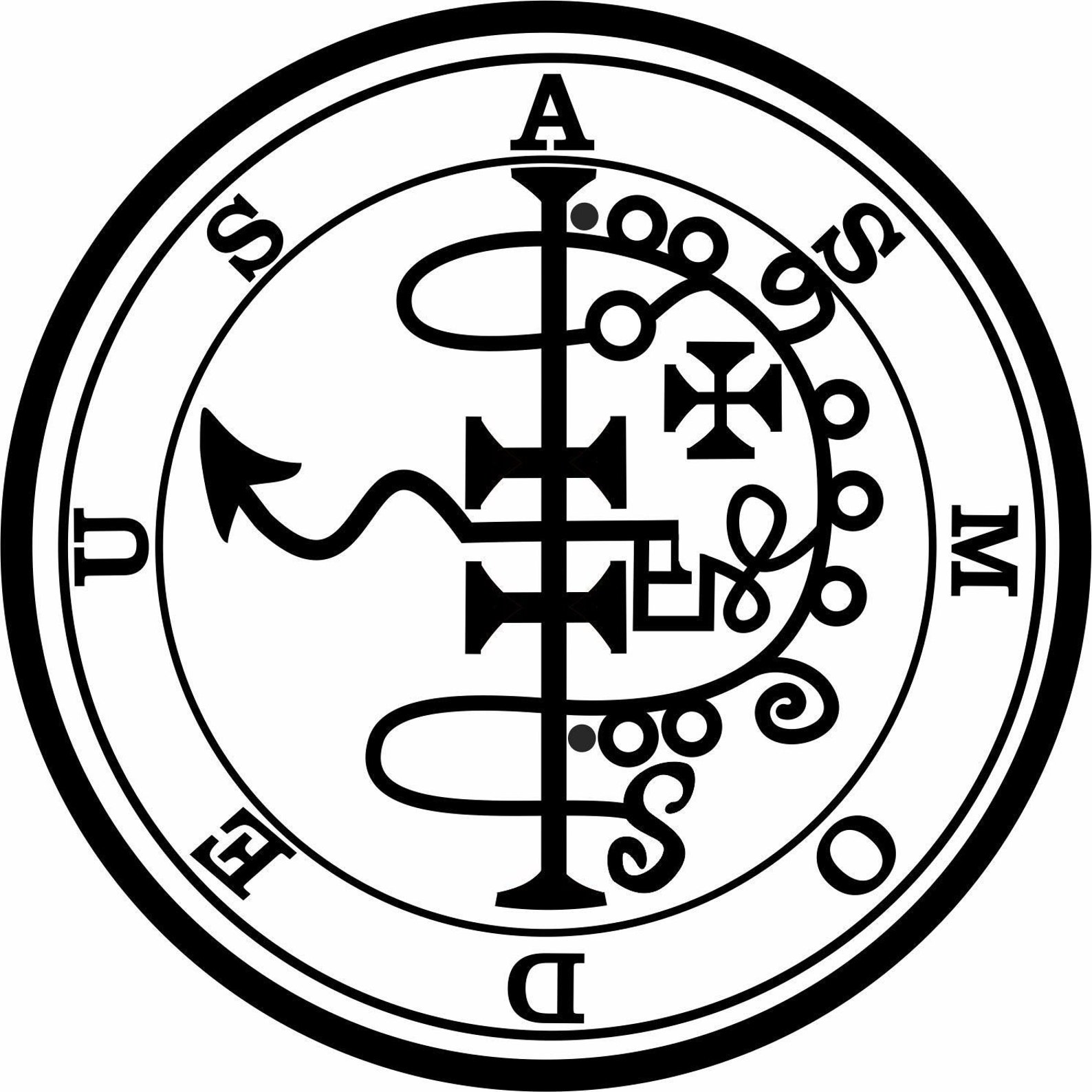King Asmodeus Sigil Prints - Etsy