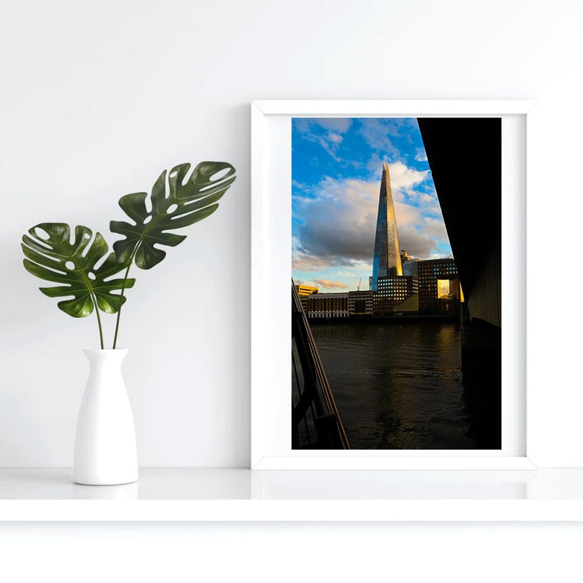 A4- the Shard at Sunset Premium Semi-glossy Paper Poster - Etsy